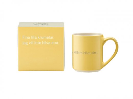 Astrid Lindgren Mugg 24 Fina lilla krumelur, jag vill inte...