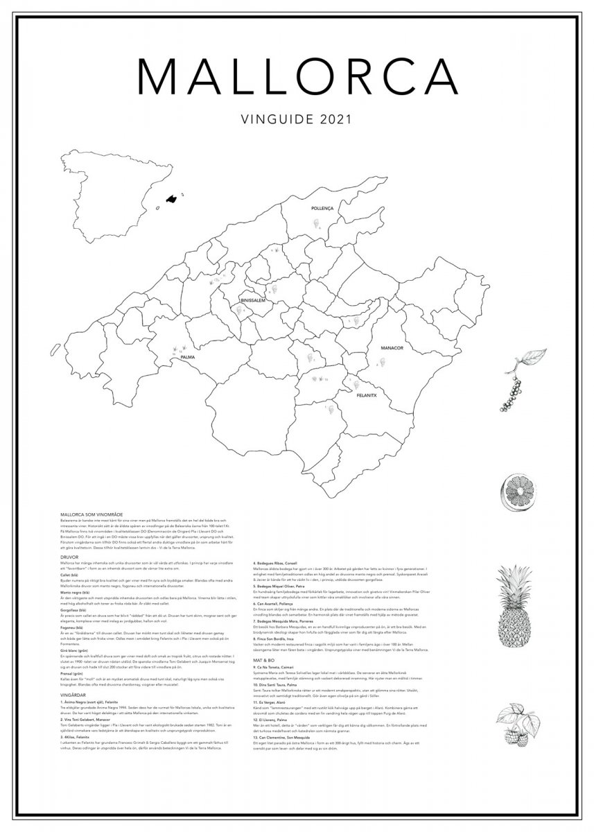 Wineprints Vinguiden Mallorca - Design & Inredning